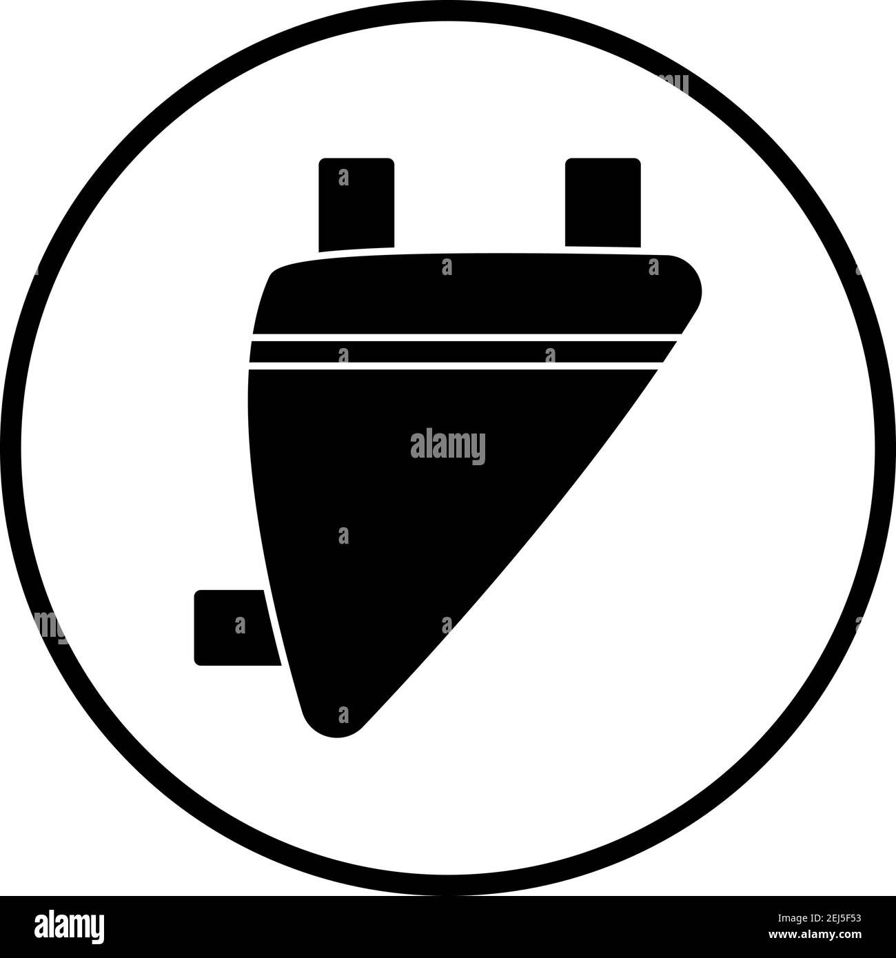 Bike Saddle Bag Icon. Thin Circle Stencil Design. Vector Illustration Stock Vector Image & Art ...