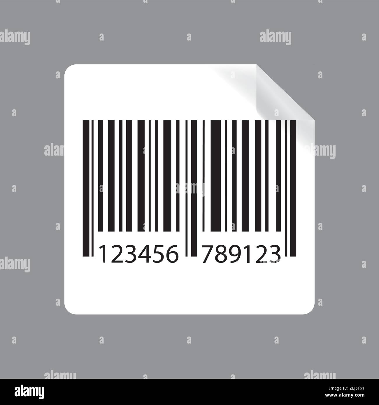 Label with Barcode icon,stock vector illustration Stock Vector Image ...