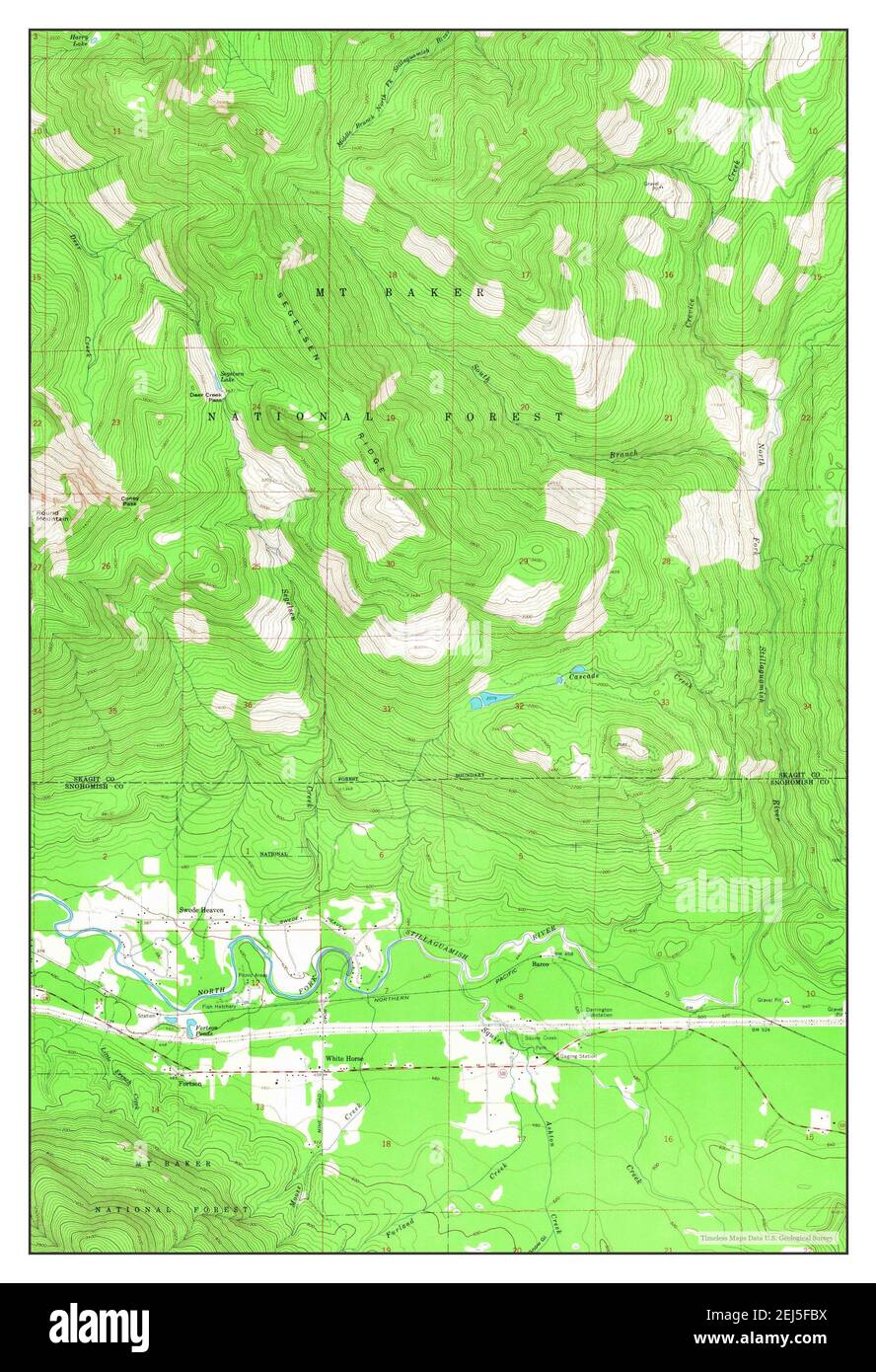Fortson, Washington, map 1966, 1:24000, United States of America by ...