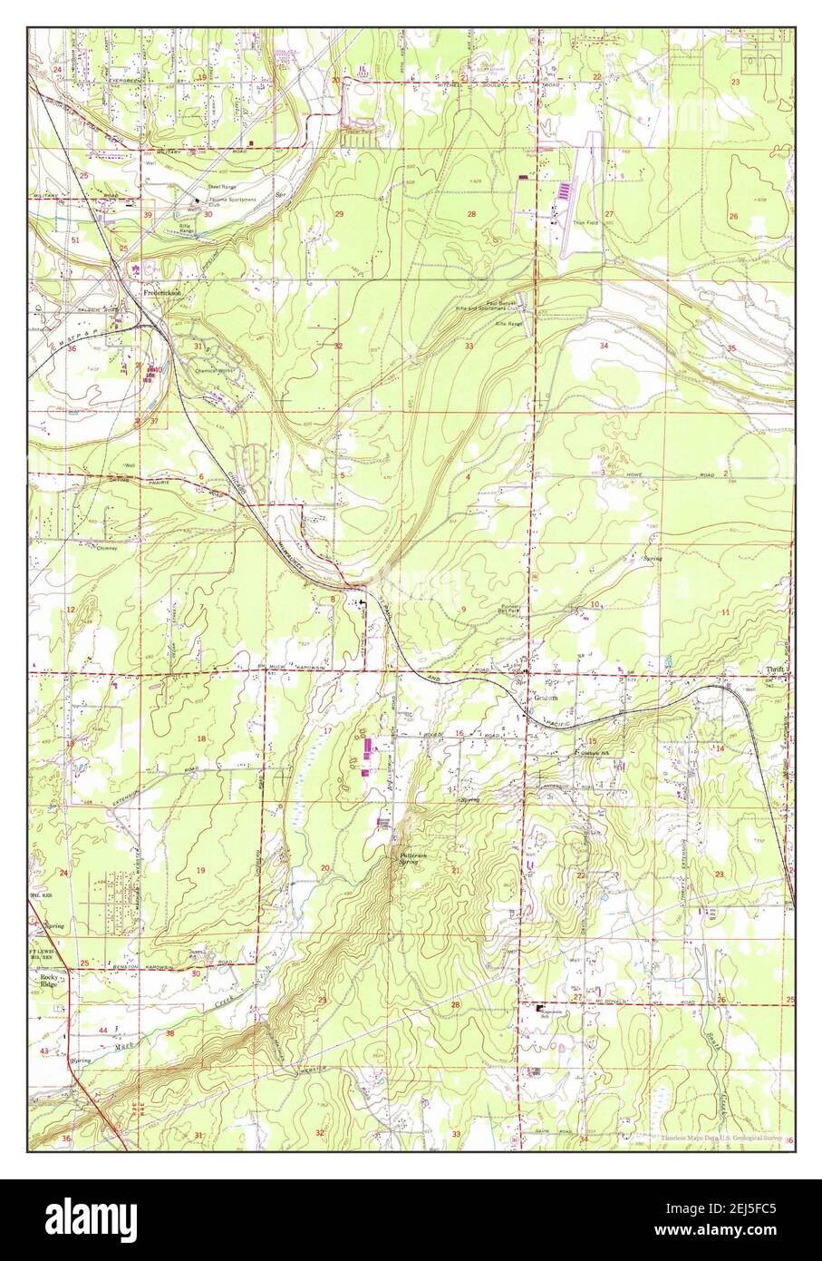 Frederickson, Washington, map 1959, 1:24000, United States of America ...
