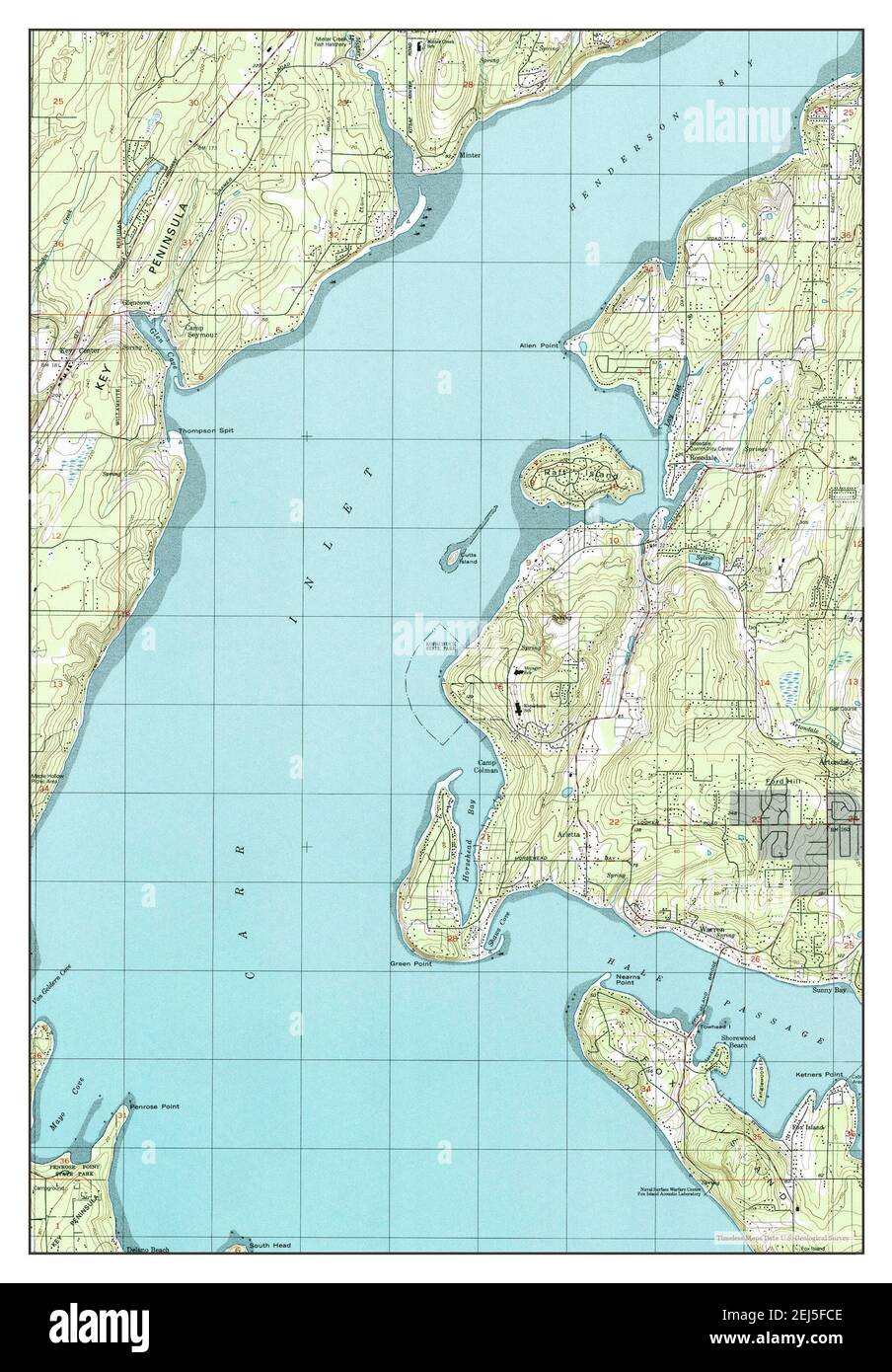 Fox Island, Washington, map 1997, 1:24000, United States of America by Timeless Maps, data U.S ...