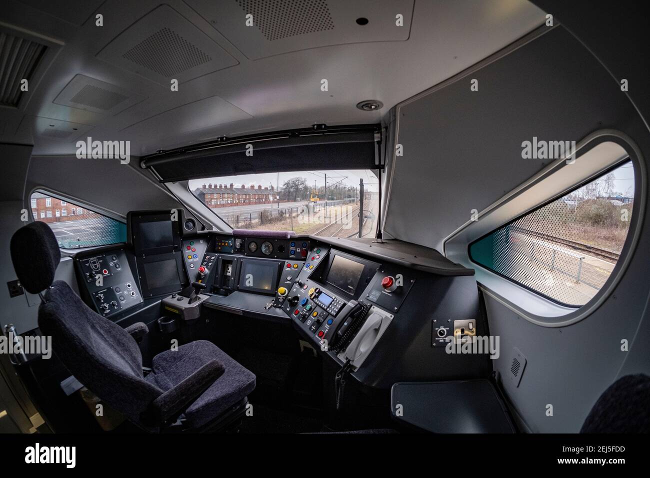 Inside the Driving Cab of a new IEP Class 800 / 801 Train made by ...
