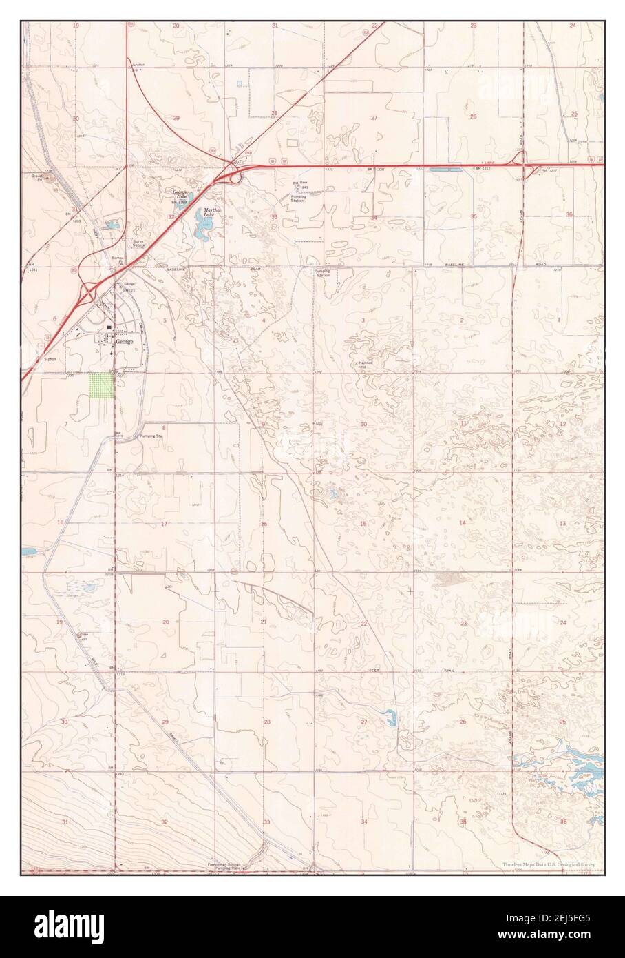 George, Washington, map 1966, 1:24000, United States of America by ...