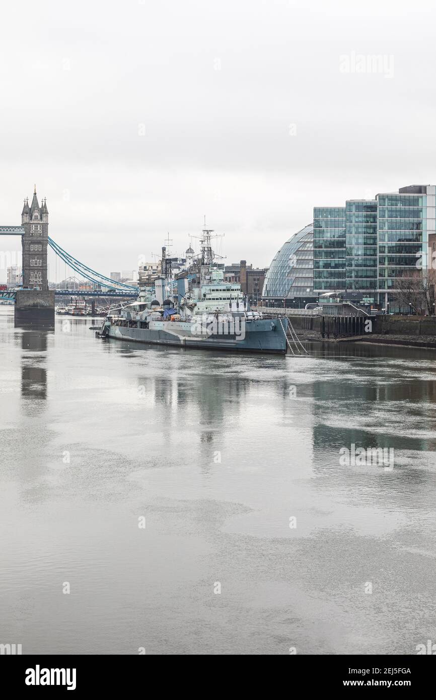 London Thames and the City of London Stock Photo - Alamy