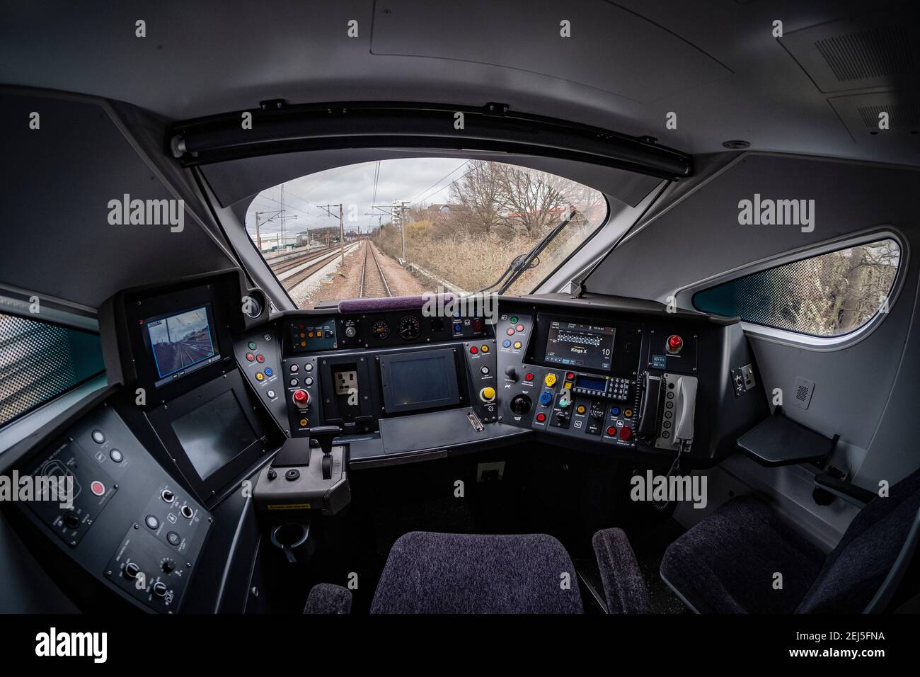 Inside the Driving Cab of a new IEP Class 800 / 801 Train made by ...