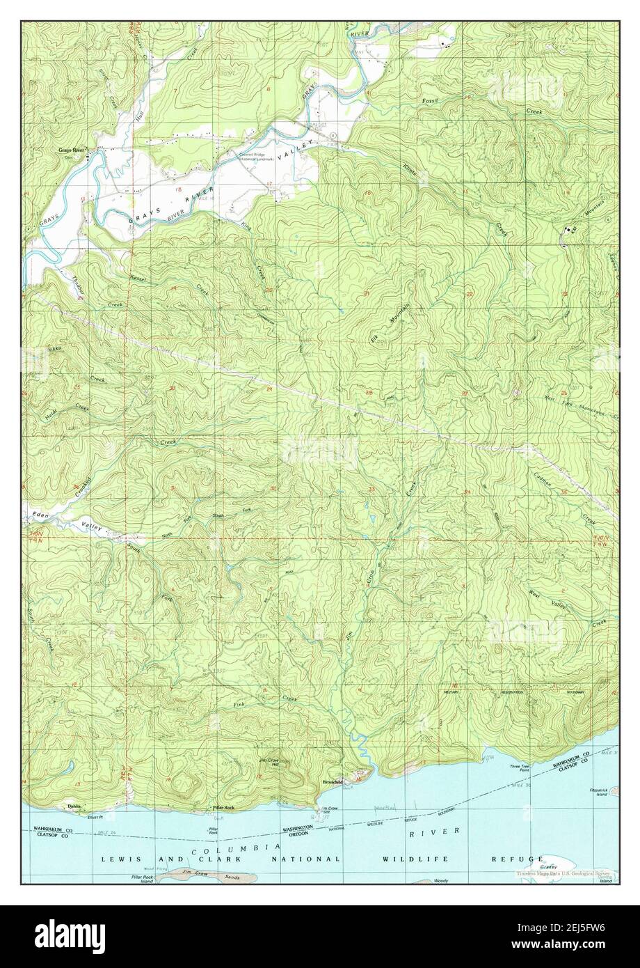 Grays River, Washington, map 1985, 1:24000, United States of America by ...