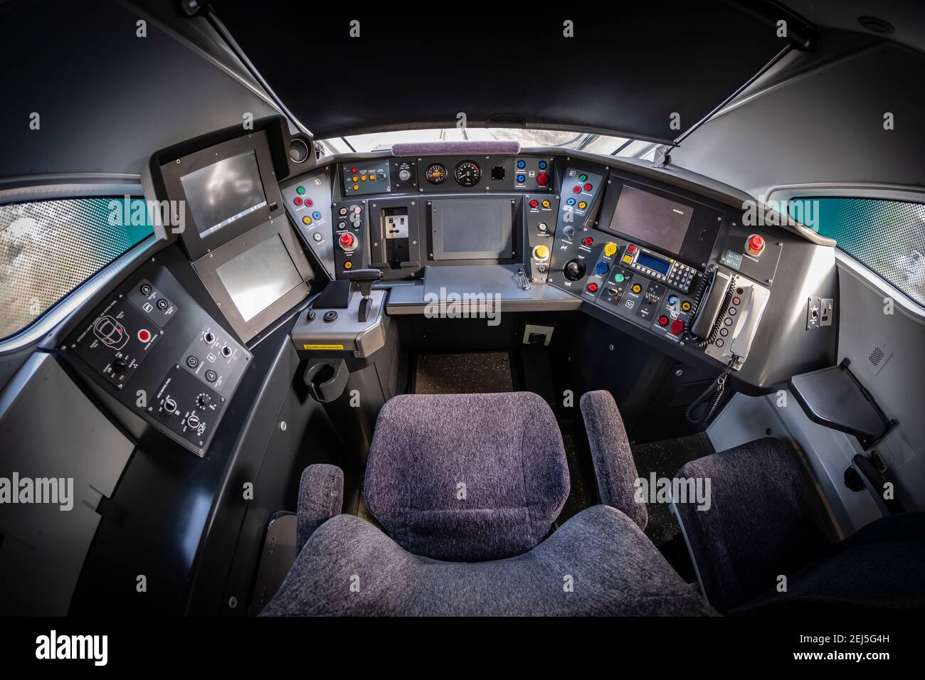 Inside the Driving Cab of a new IEP Class 800 / 801 Train made by ...