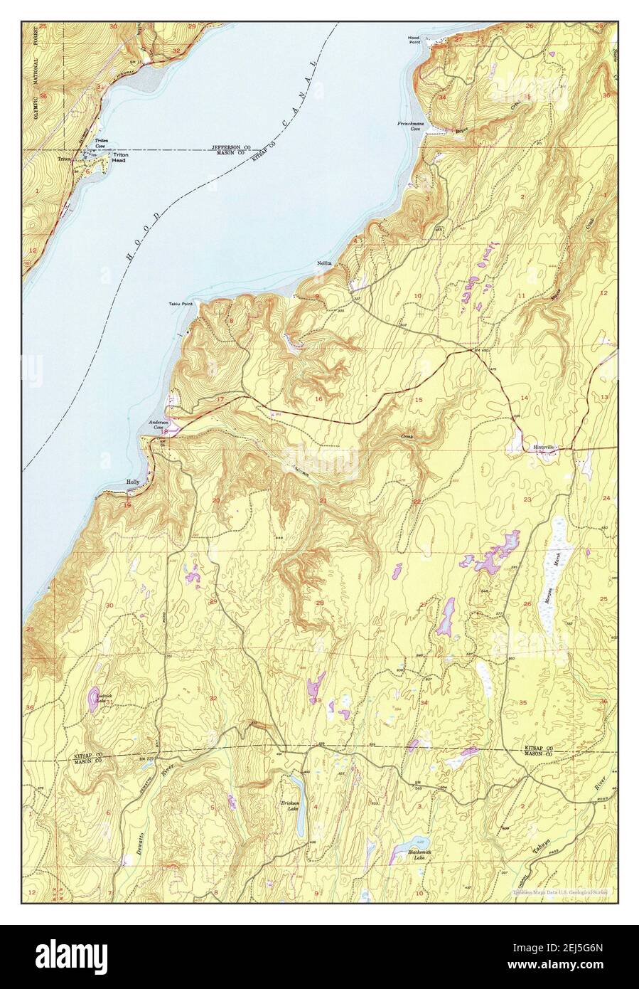 Holly, Washington, map 1953, 1:24000, United States of America by ...