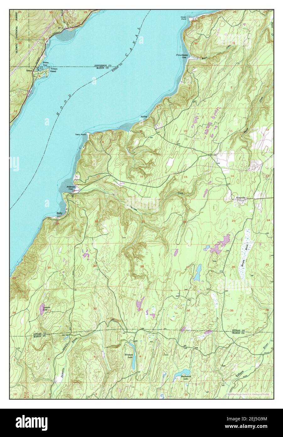 Holly, Washington, map 1953, 1:24000, United States of America by ...