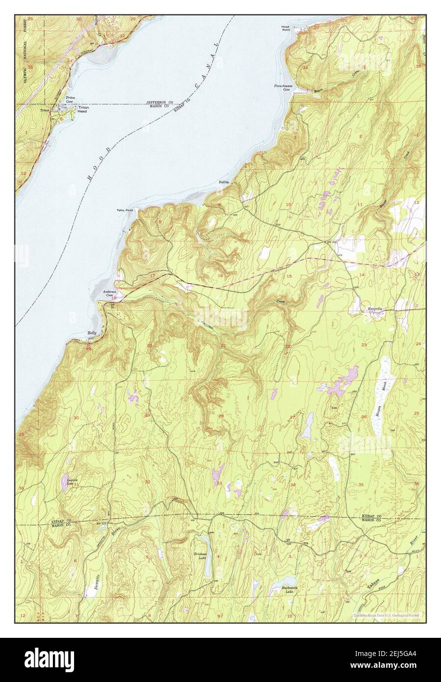 Holly, Washington, map 1953, 1:24000, United States of America by ...