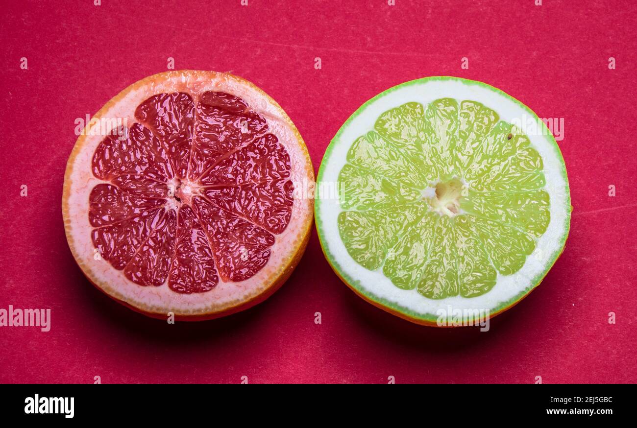 Different fruits on gray hi-res stock photography and images - Alamy