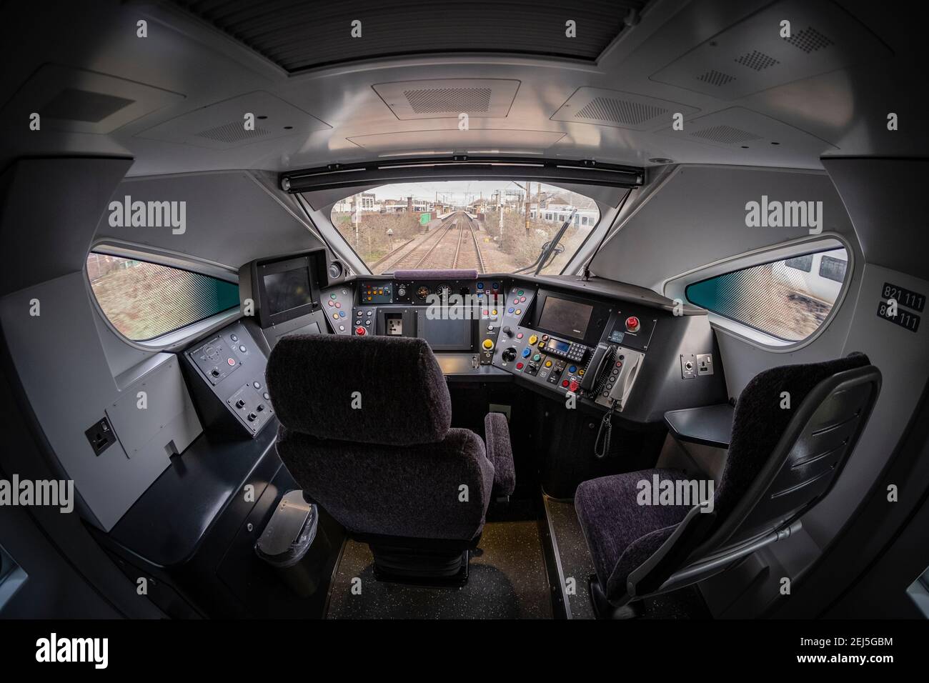 Inside the Driving Cab of a new IEP Class 800 / 801 Train made by ...