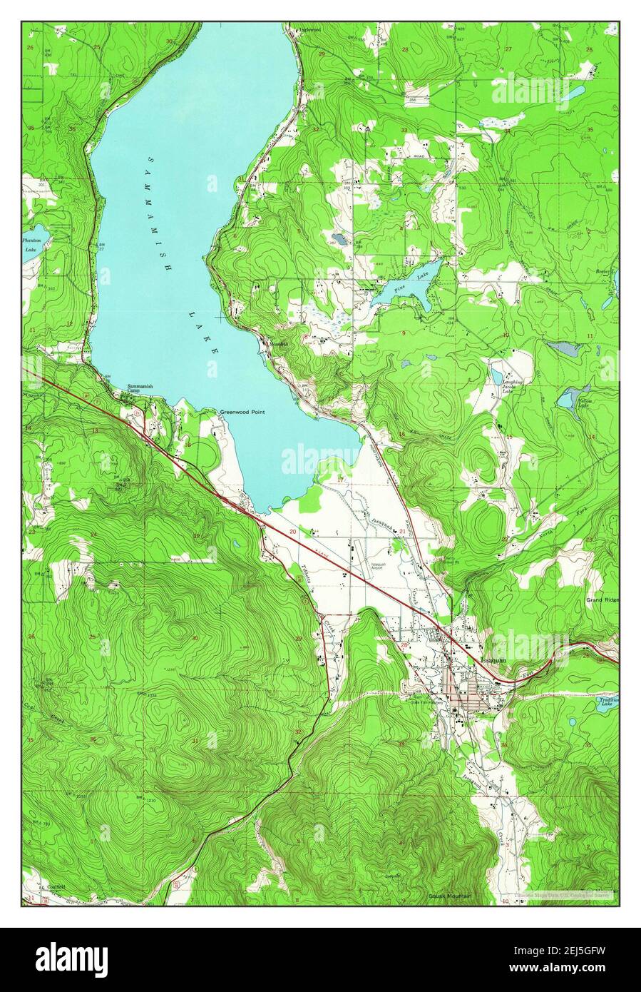 Issaquah, Washington, map 1950, 1:24000, United States of America by ...
