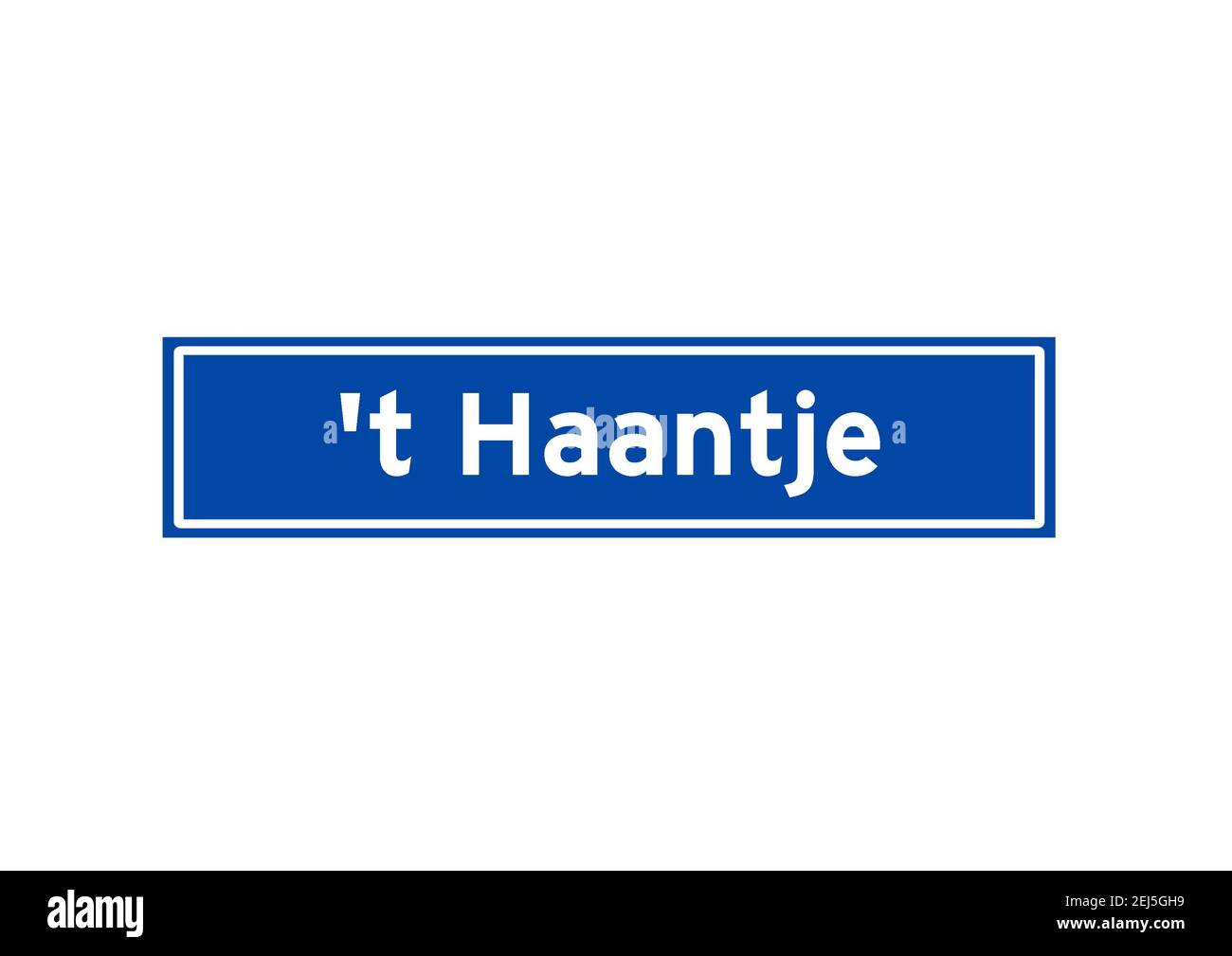 't Haantje isolated Dutch place name sign. City sign from the ...