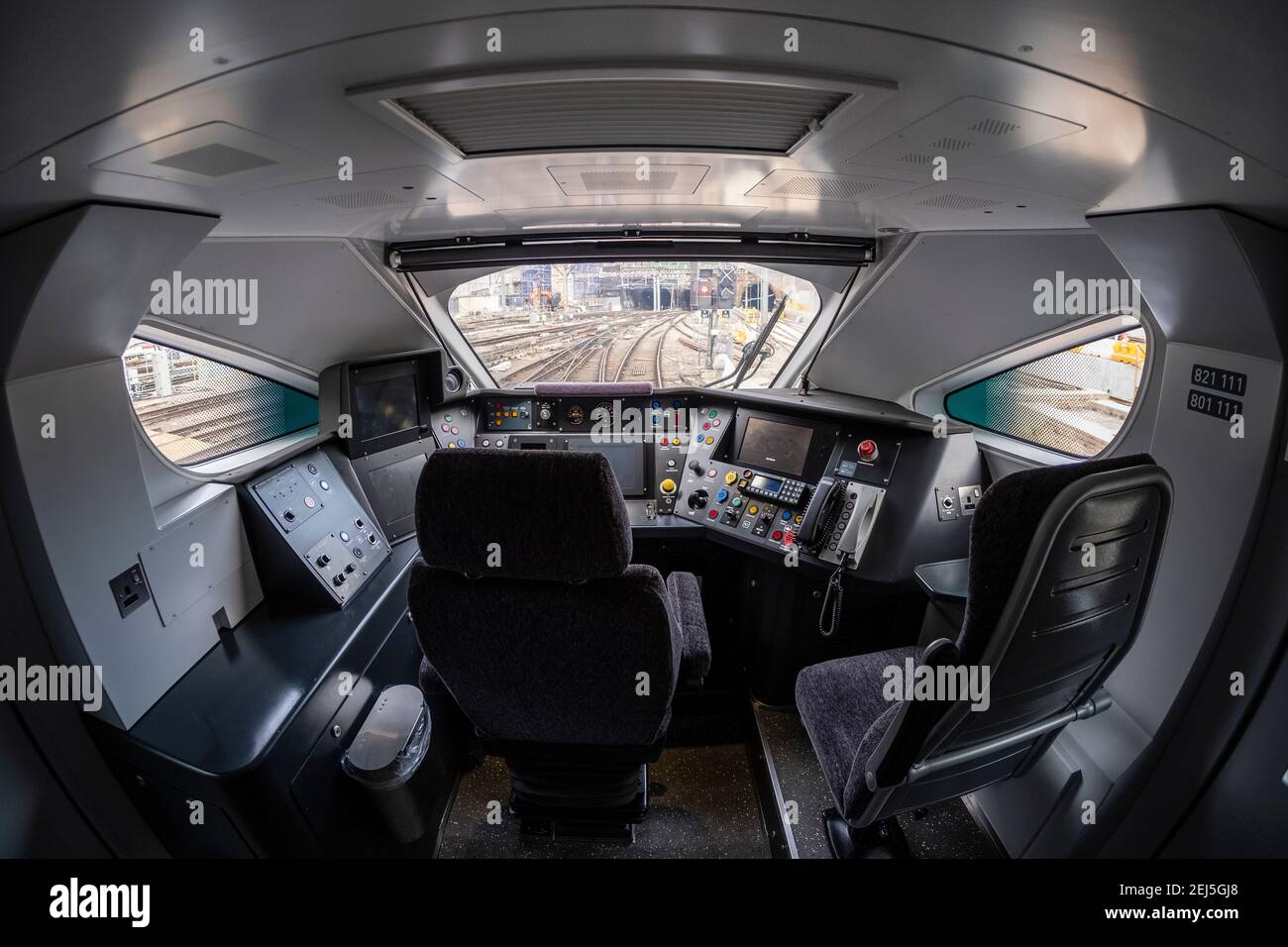 Inside the Driving Cab of a new IEP Class 800 / 801 Train made by ...