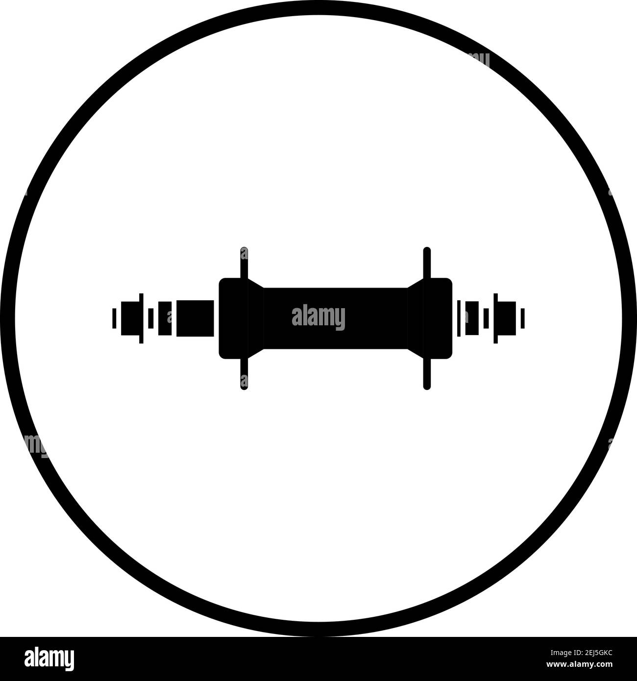 Bike Hub Icon. Thin Circle Stencil Design. Vector Illustration Stock ...