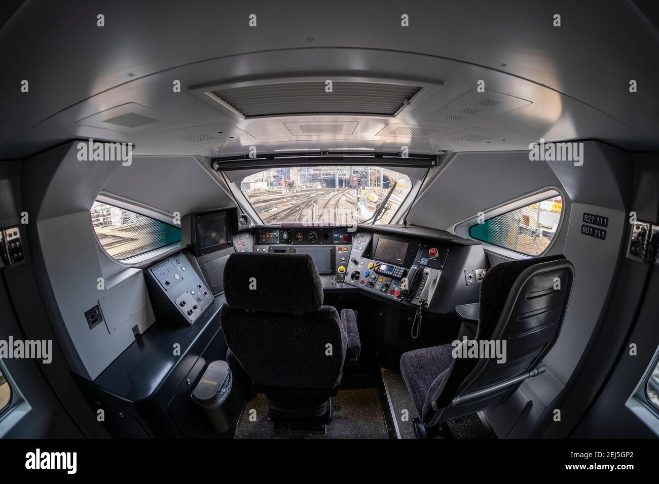 Inside the Driving Cab of a new IEP Class 800 / 801 Train made by ...