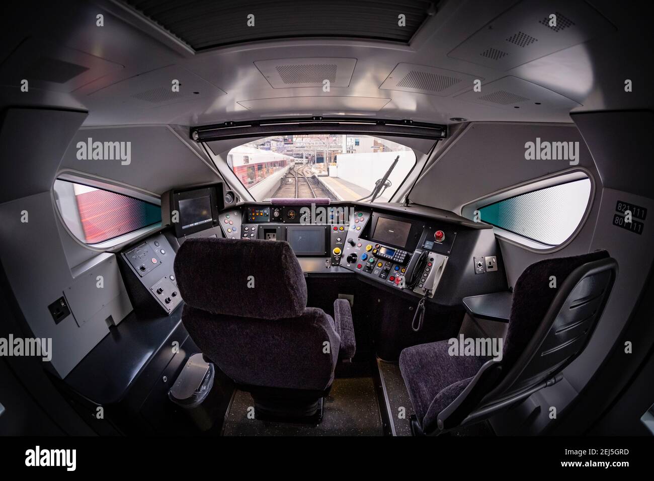 Inside the Driving Cab of a new IEP Class 800 / 801 Train made by ...