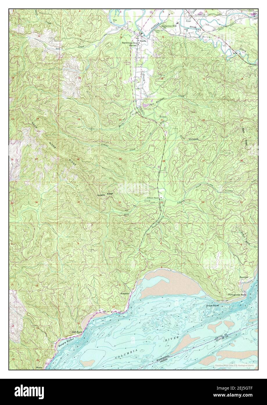 Knappton, Washington, map 1949, 1:24000, United States of America by ...