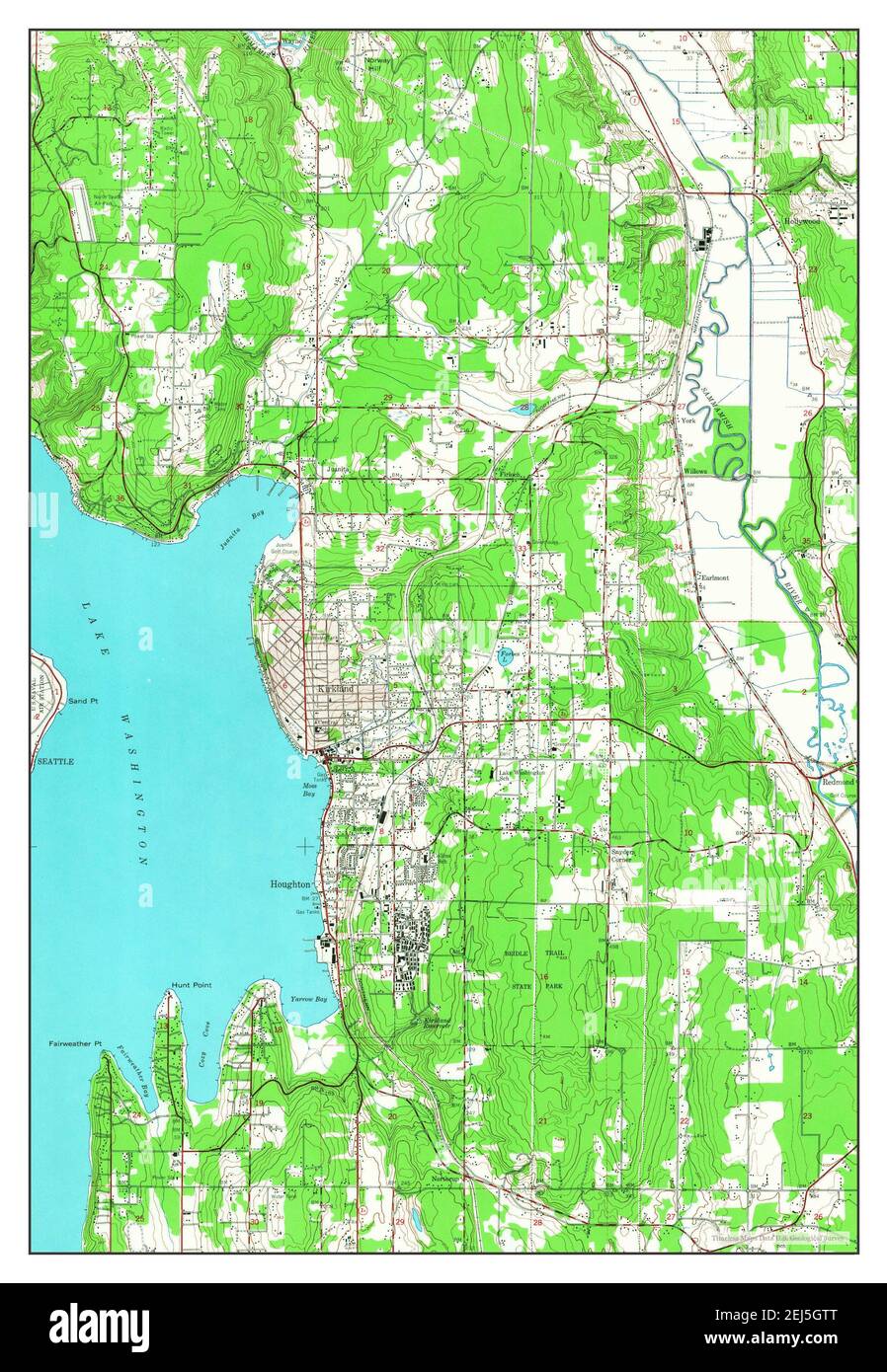 Kirkland washington state map Cut Out Stock Images & Pictures - Alamy