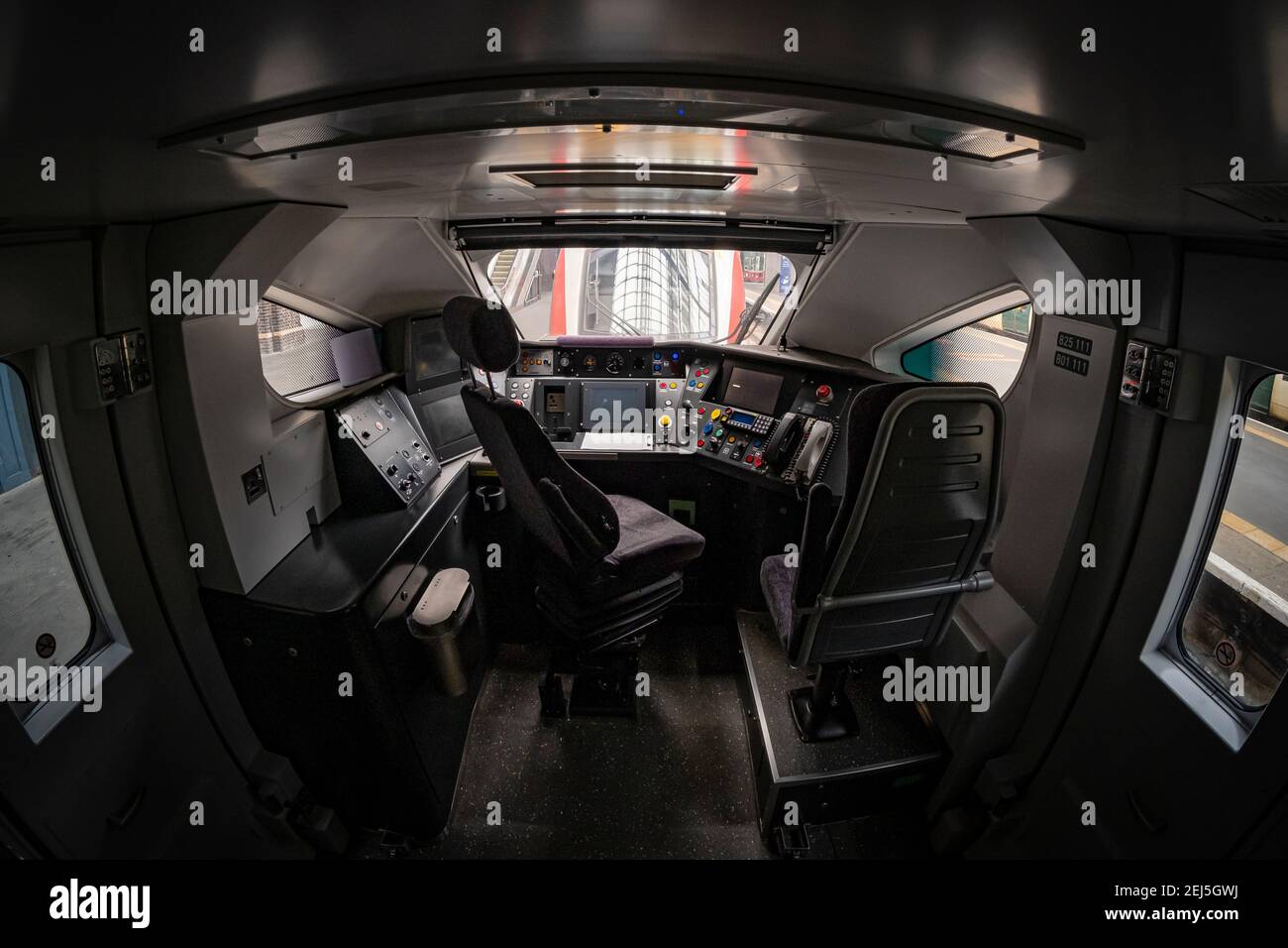 Inside the Driving Cab of a new IEP Class 800 / 801 Train made by ...
