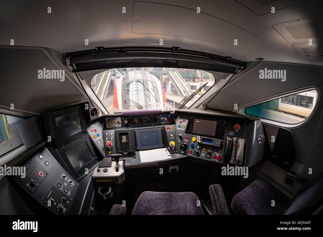Inside the Driving Cab of a new IEP Class 800 / 801 Train made by ...