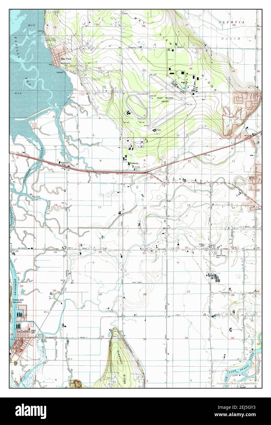 La Conner, Washington, map 1998, 1:24000, United States of America by ...