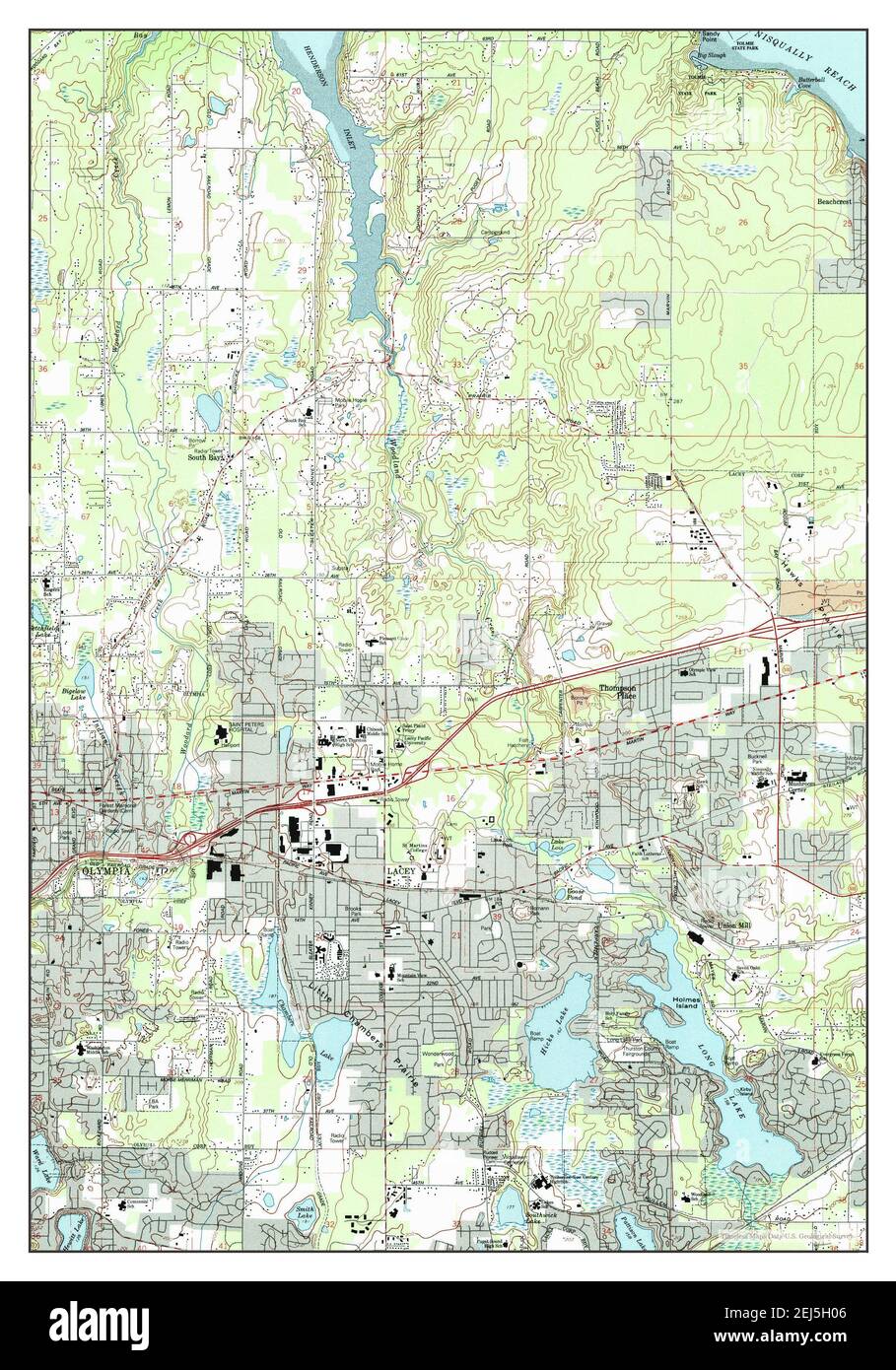 Lacey washington state map hi-res stock photography and images - Alamy
