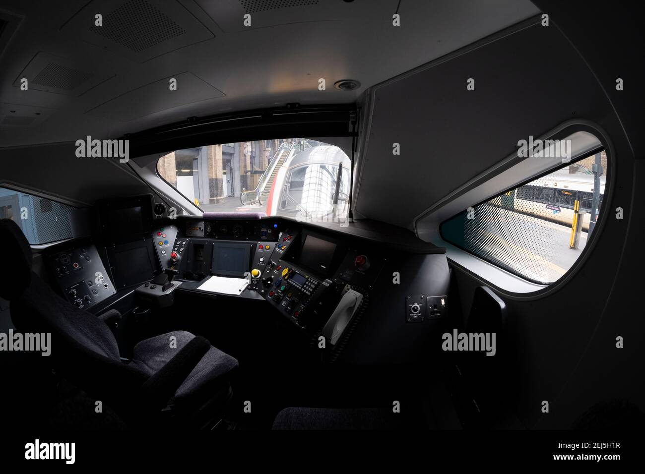 Inside the Driving Cab of a new IEP Class 800 / 801 Train made by ...