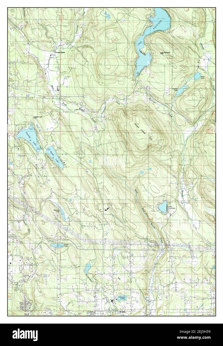 Lake Roesiger, Washington, map 1997, 1:24000, United States of America ...