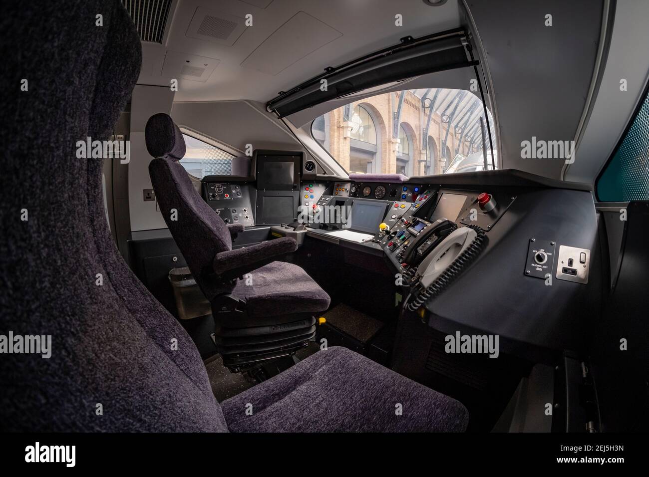 Inside the Driving Cab of a new IEP Class 800 / 801 Train made by ...