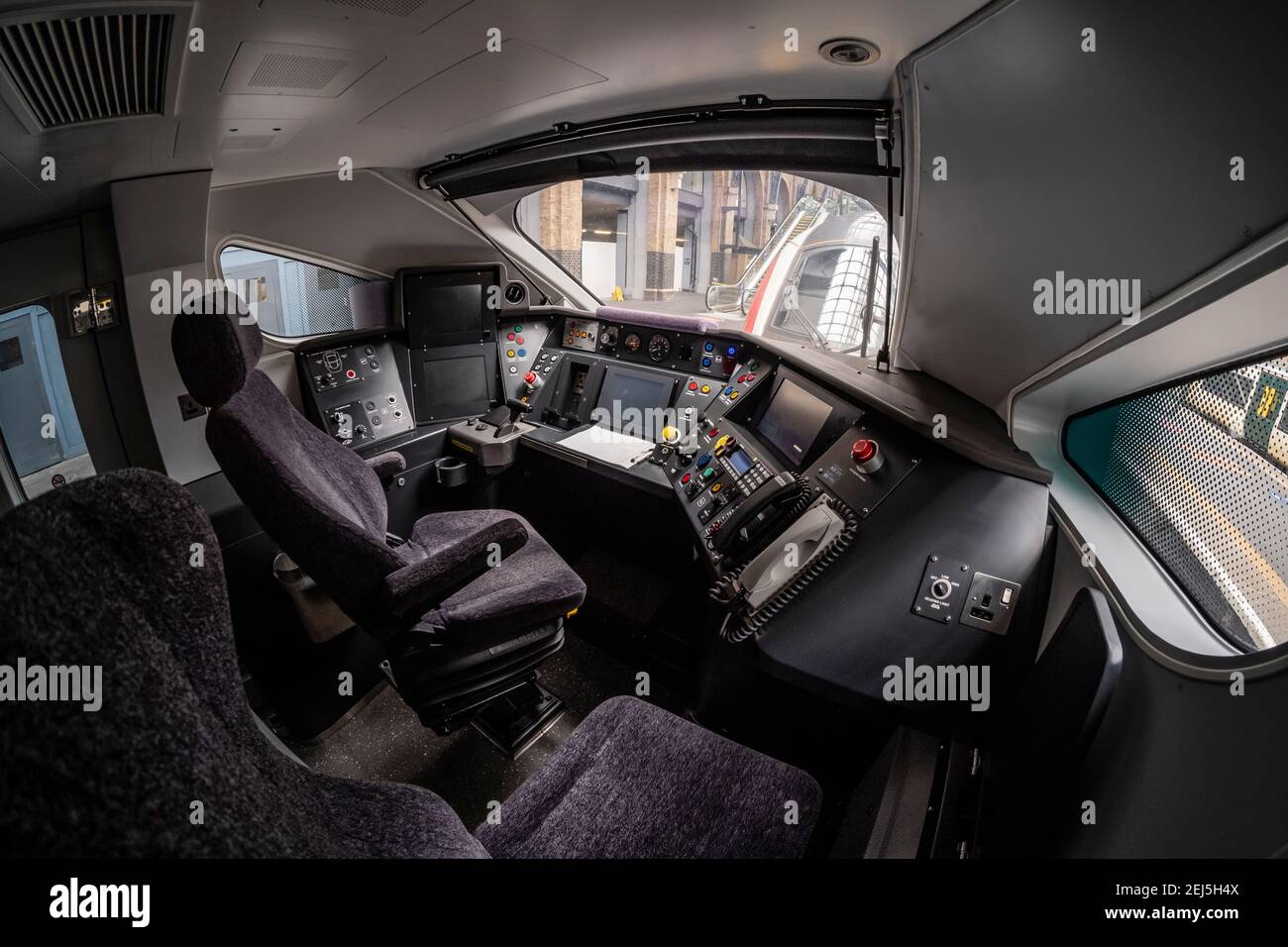 Inside the Driving Cab of a new IEP Class 800 / 801 Train made by ...