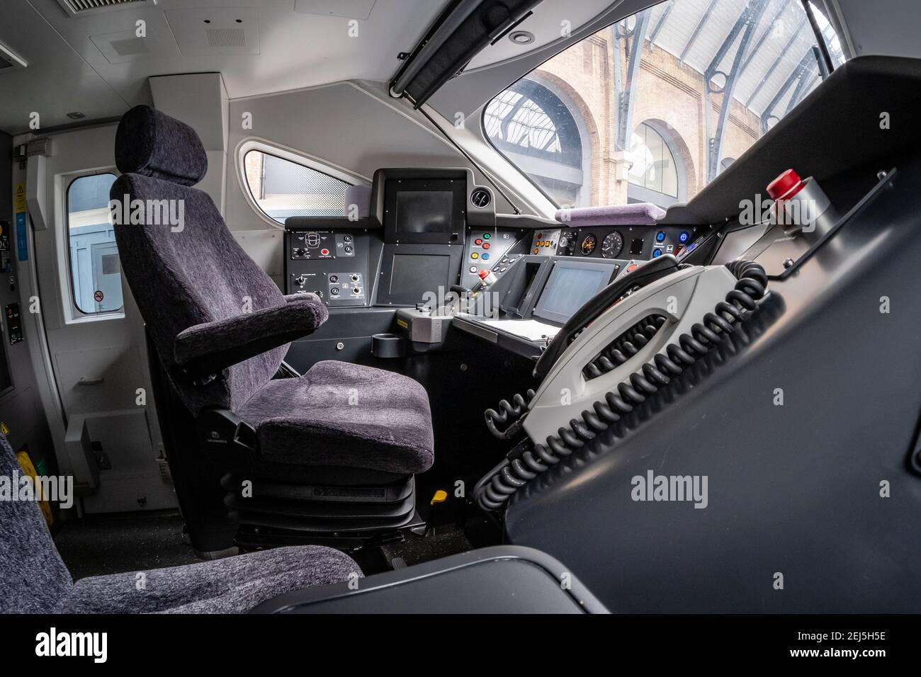 Inside the Driving Cab of a new IEP Class 800 / 801 Train made by ...