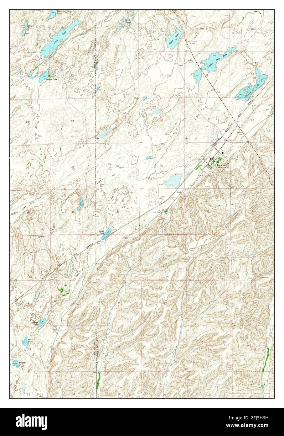 Lamont NW, Washington, map 1964, 1:24000, United States of America by ...