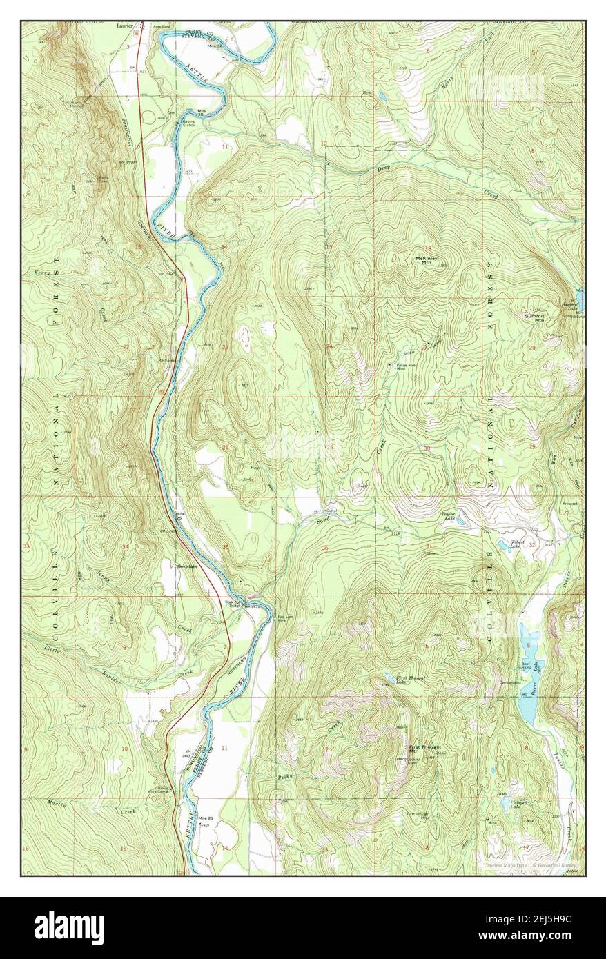 Laurier, Washington, map 1969, 1:24000, United States of America by ...