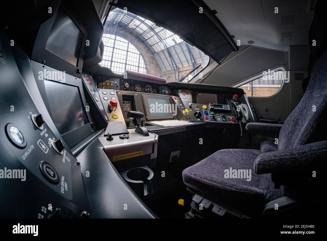 Inside the Driving Cab of a new IEP Class 800 / 801 Train made by ...