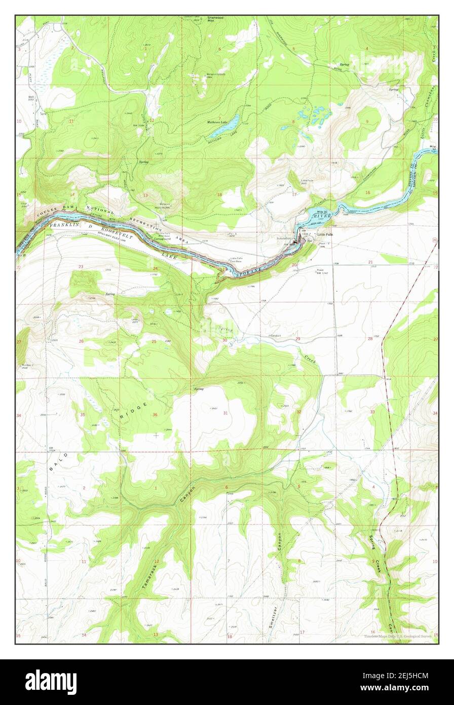 Map of little falls Cut Out Stock Images & Pictures - Alamy