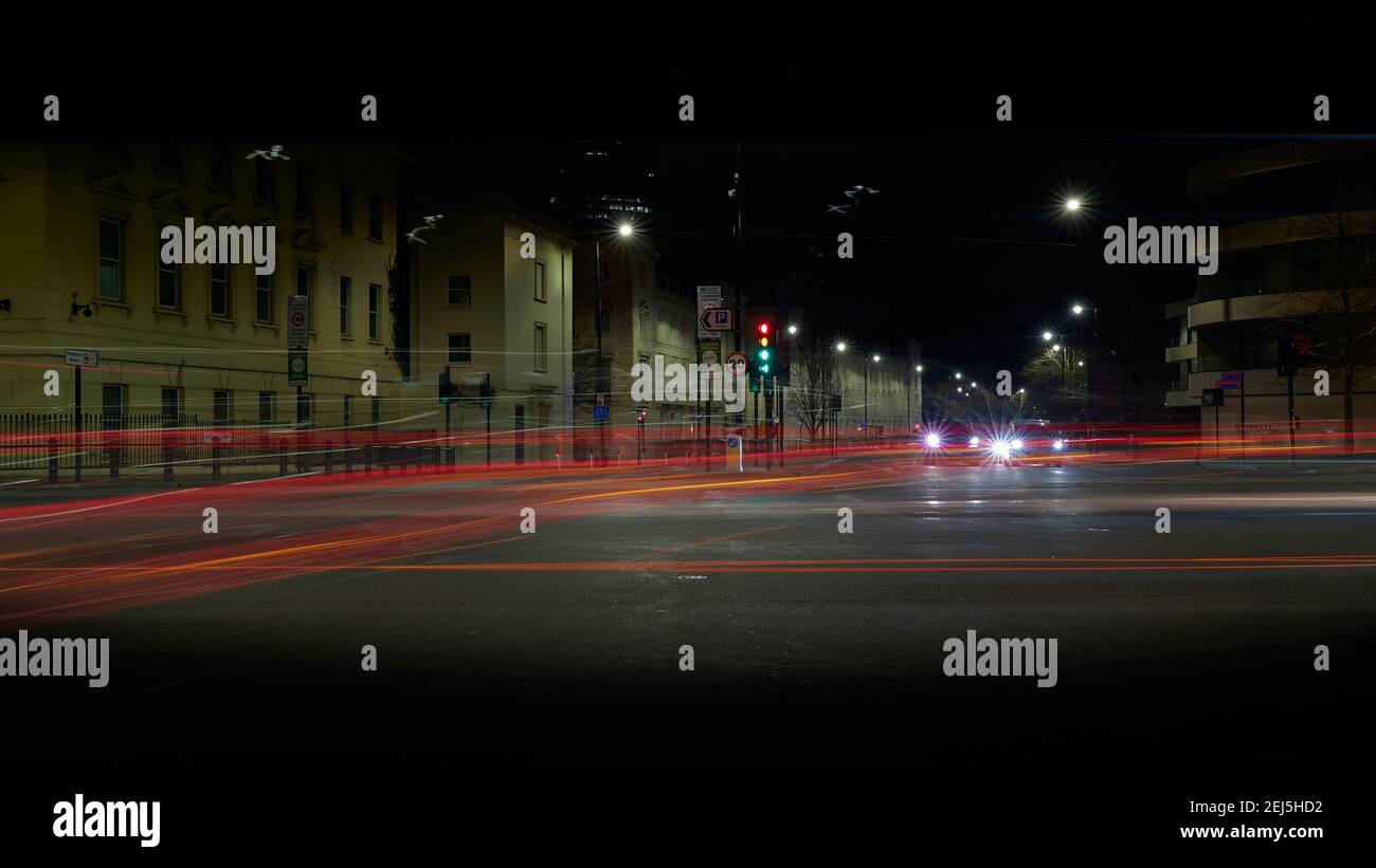 Long exposure car headlights hi-res stock photography and images - Alamy