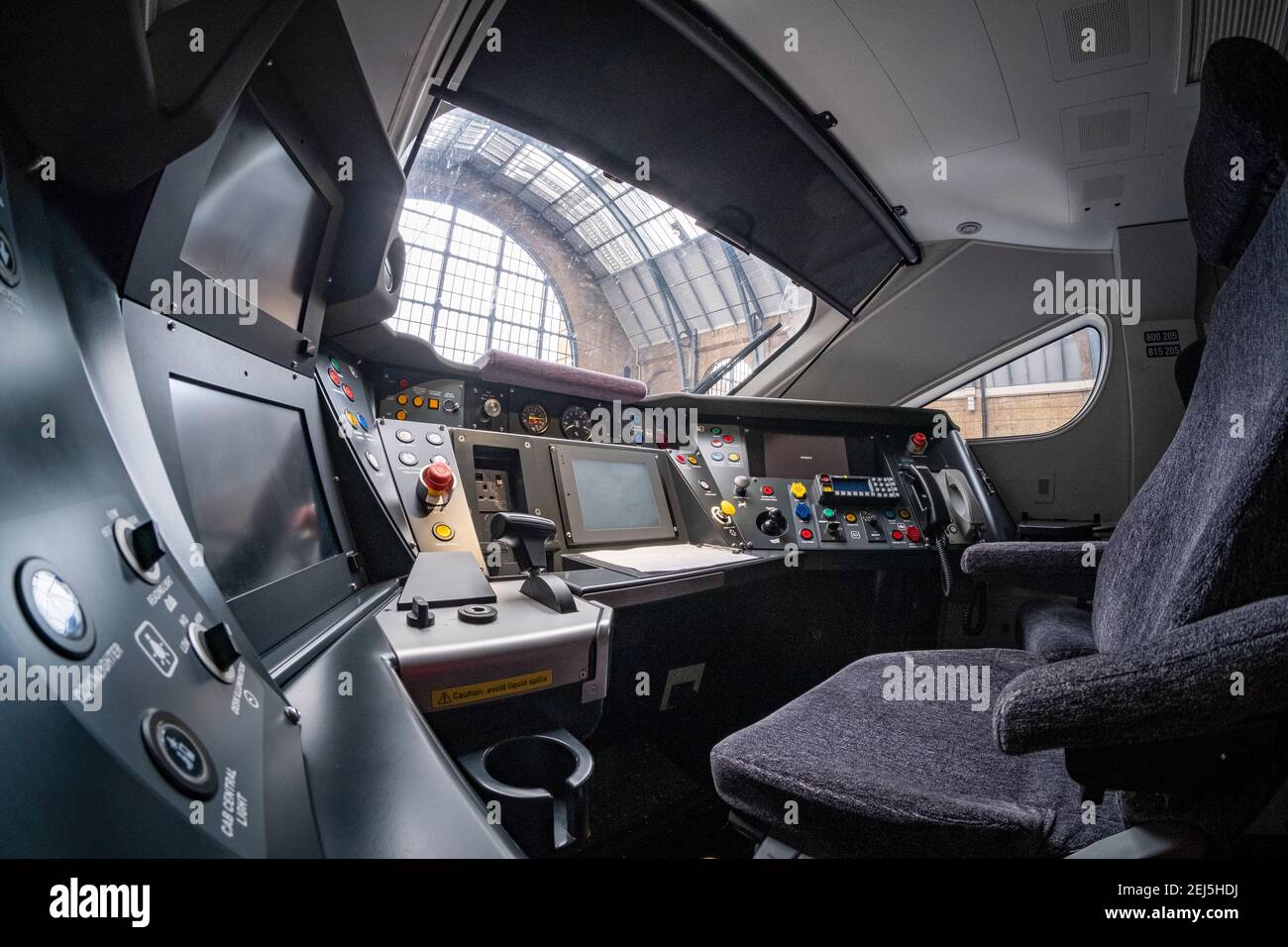 Inside the Driving Cab of a new IEP Class 800 / 801 Train made by ...
