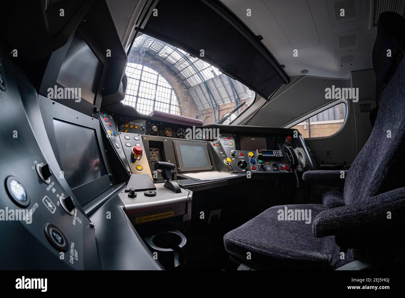 Inside the Driving Cab of a new IEP Class 800 / 801 Train made by ...