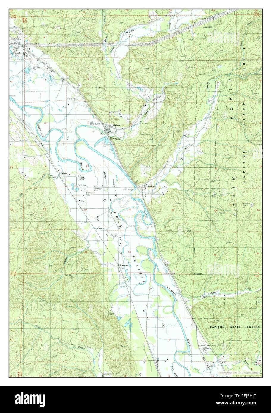 Malone, Washington, map 1986, 1:24000, United States of America by ...