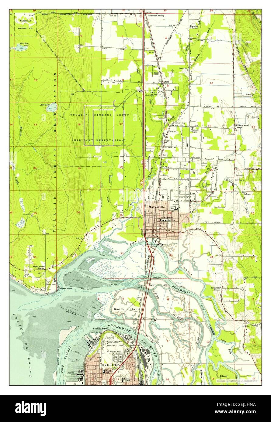 Map of marysville washington hi-res stock photography and images - Alamy