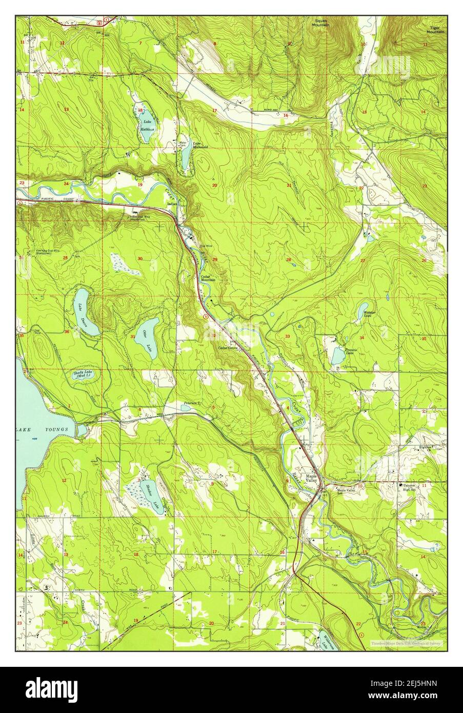 Map of maple valley hi-res stock photography and images - Alamy