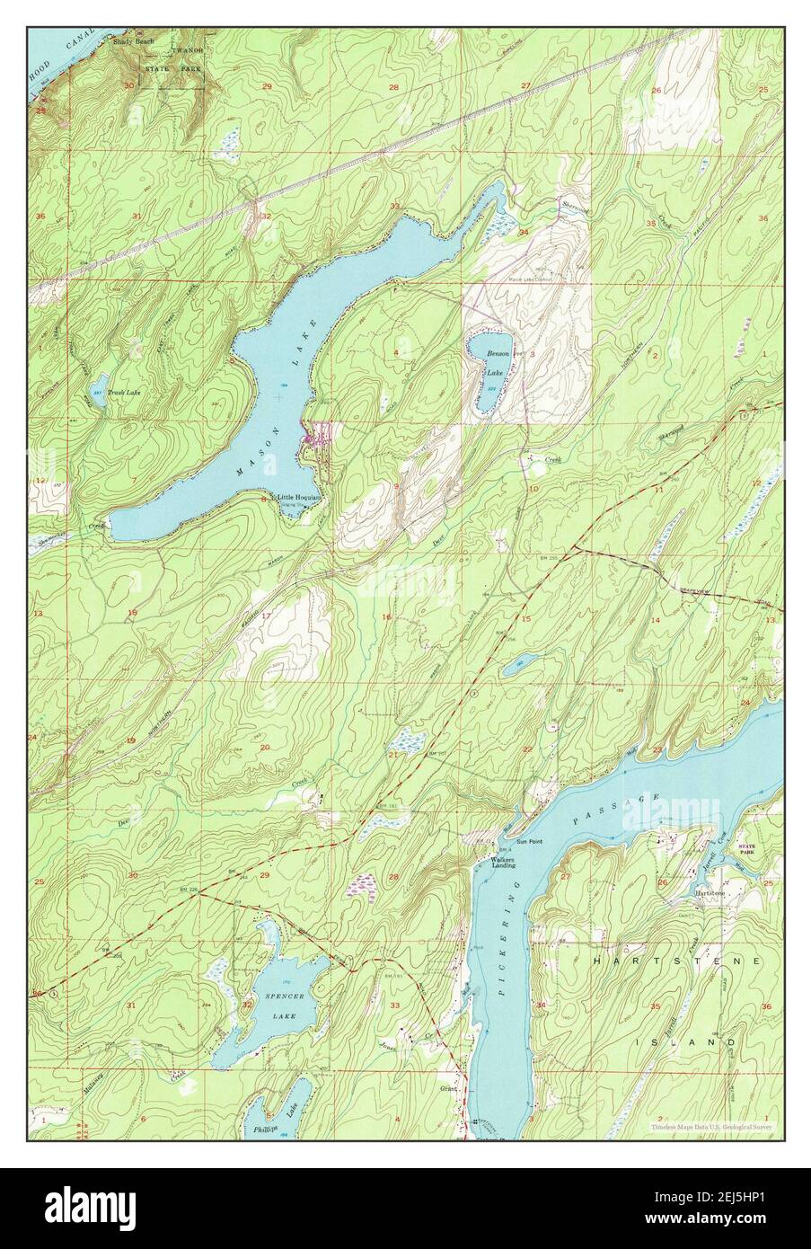 Mason Lake Washington Map 1953 124000 United States Of America By Timeless Maps Data Us