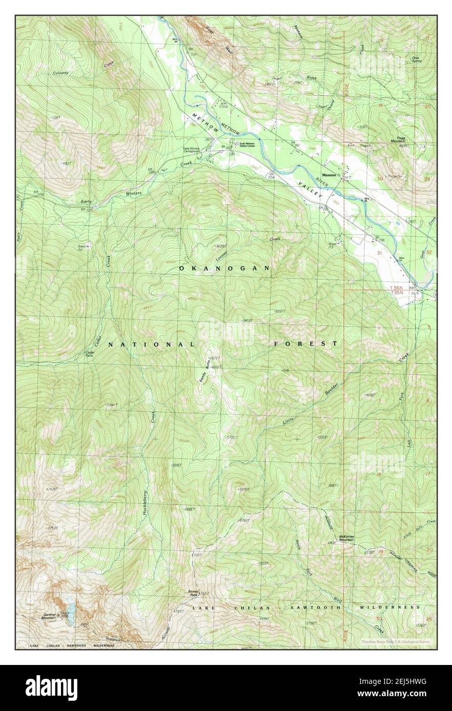 Mazama, Washington, map 1991, 1:24000, United States of America by ...