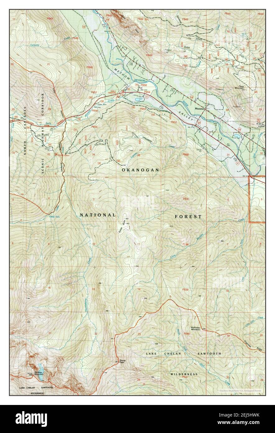 Mazama, Washington, map 2002, 1:24000, United States of America by ...