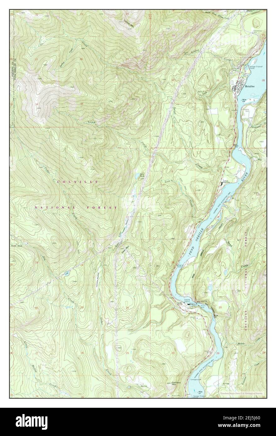 Metaline, Washington, map 1967, 1:24000, United States of America by ...