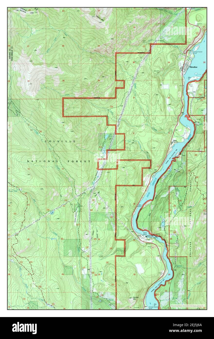 Metaline, Washington, map 1992, 1:24000, United States of America by ...