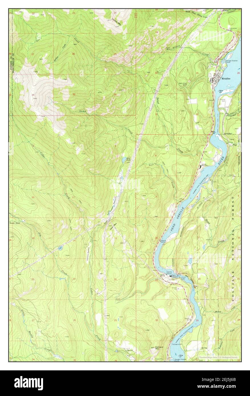 Metaline, Washington, map 1967, 1:24000, United States of America by ...