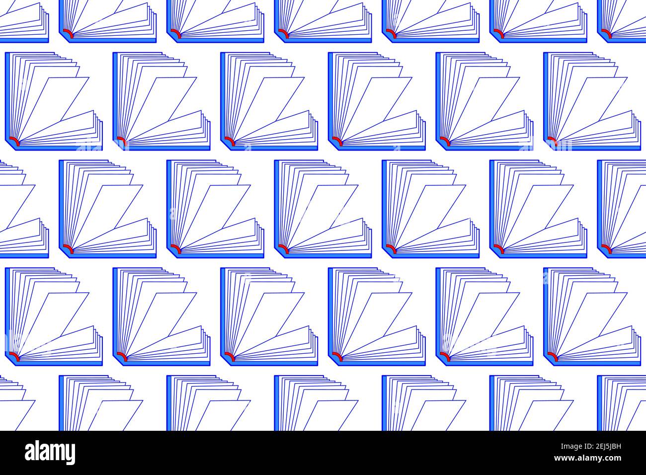 Seamless pattern of the concept open book Stock Vector Image & Art - Alamy